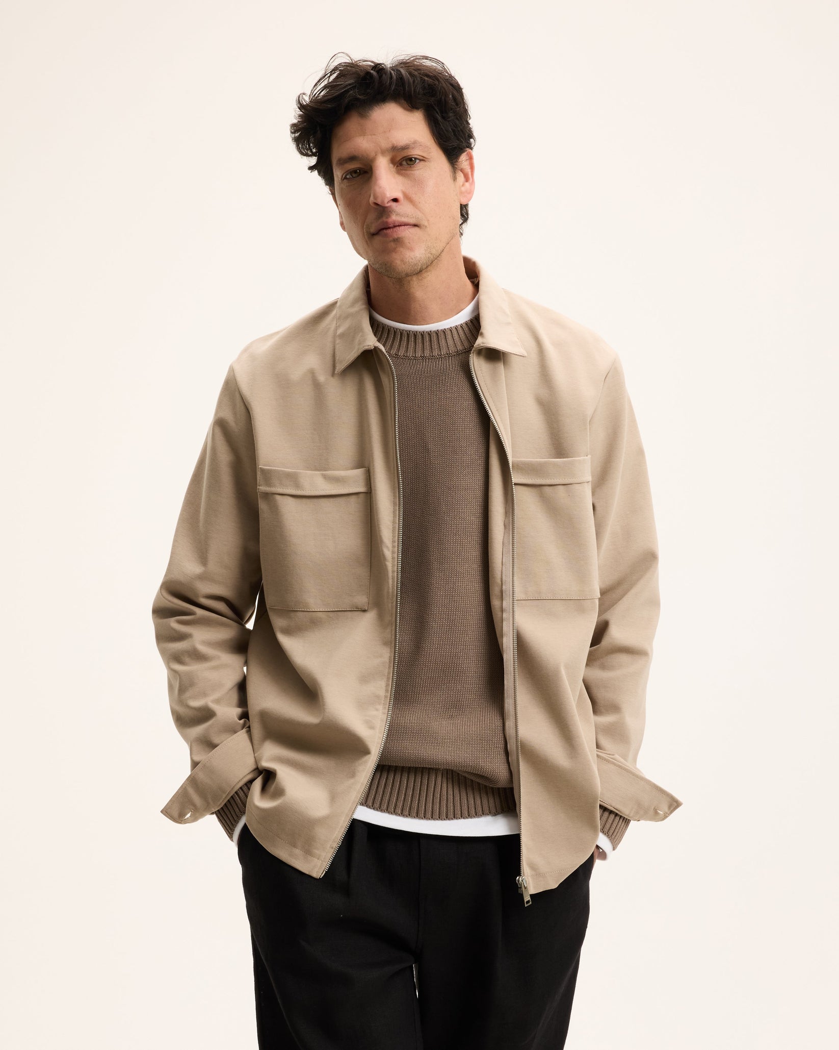 Lavi Zipper Jersey Shirt – The GoodPeople